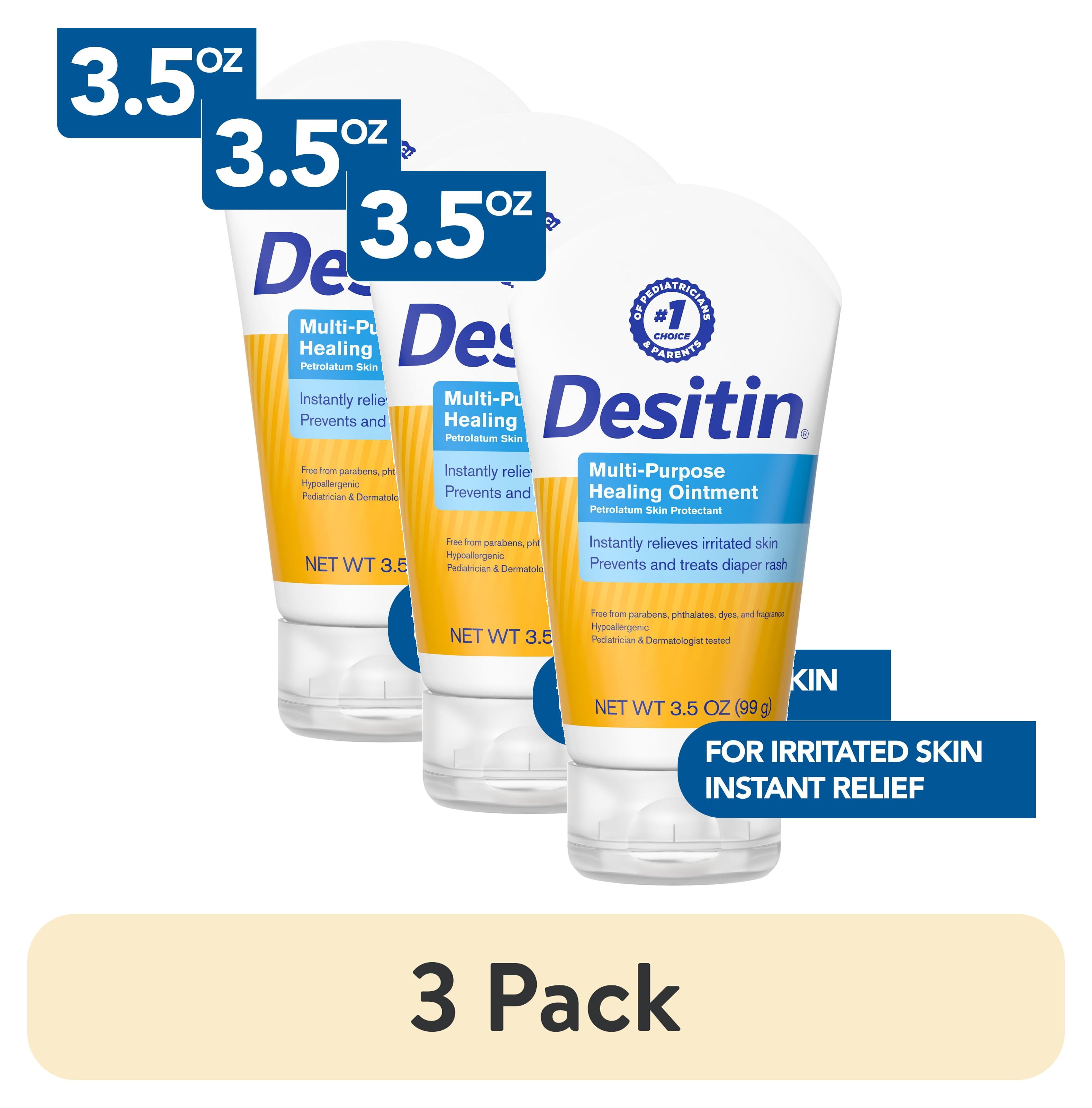 (3 pack) Desitin Multipurpose Baby Ointment for Diaper Rash Relief, 3.5 ...