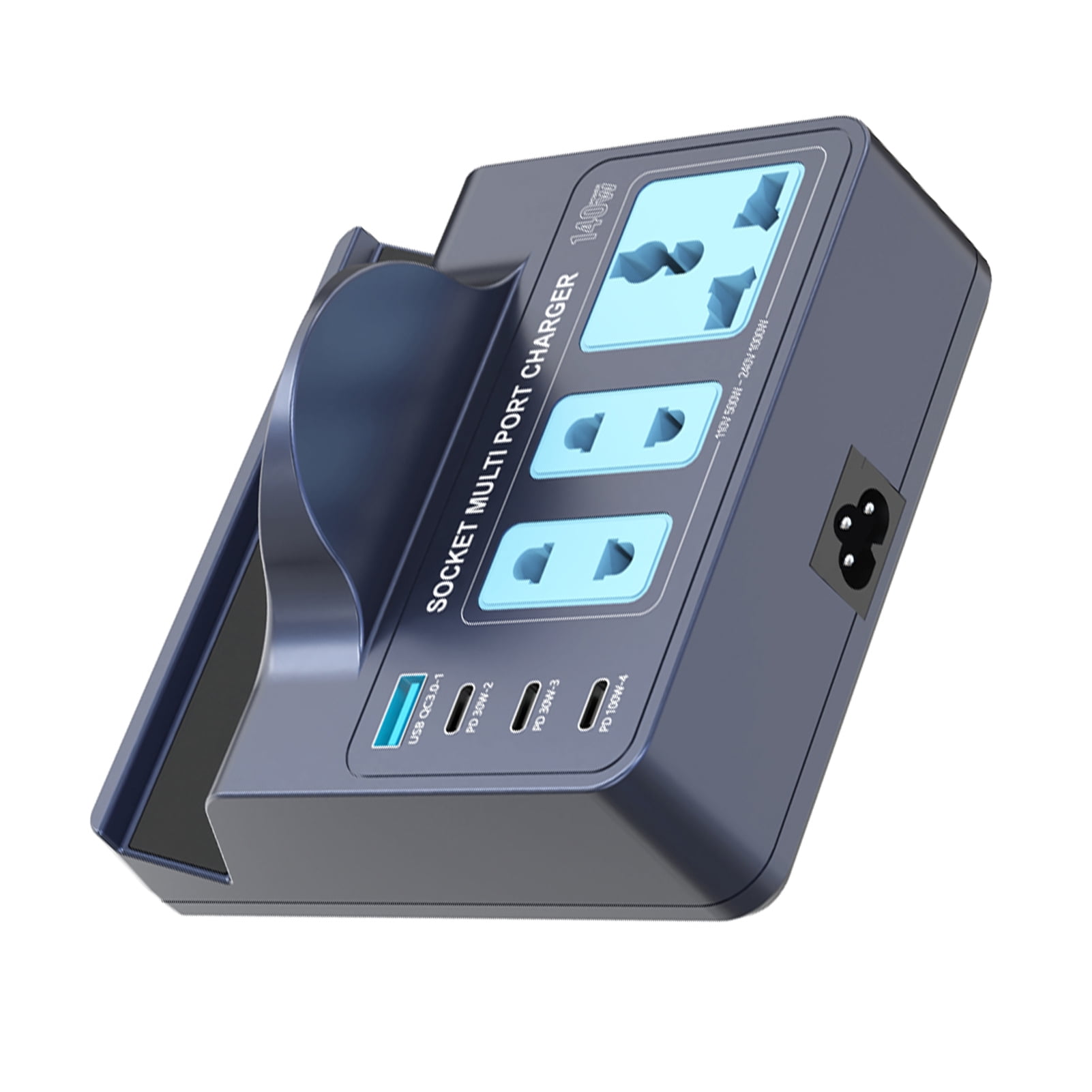 Desk 140W Multi Port Charging Station With 1 QC 3 PD Ports 15W Wireless ...