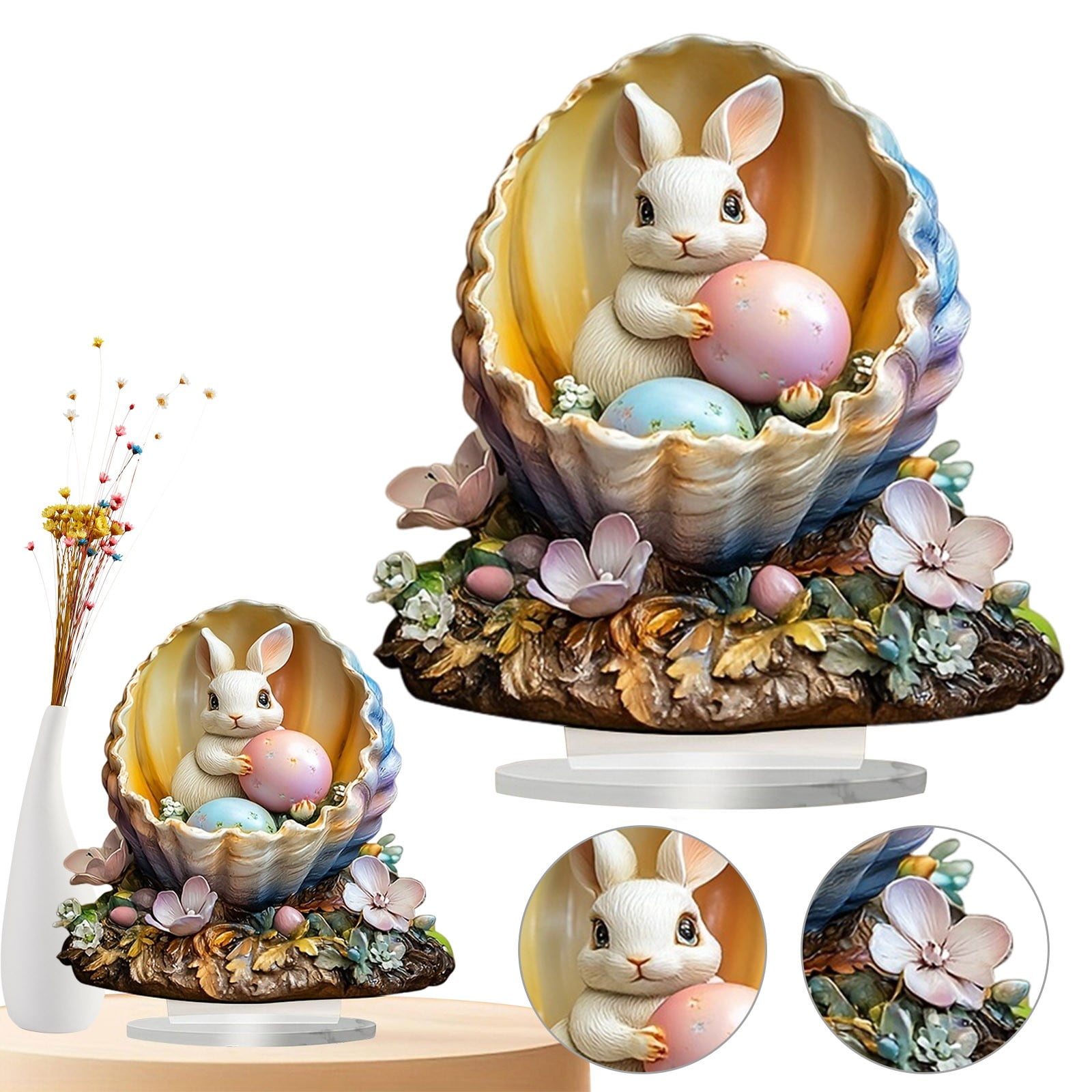 Desk Accessories Clearance! Easter Bunny Figurines Animal Figurines ...
