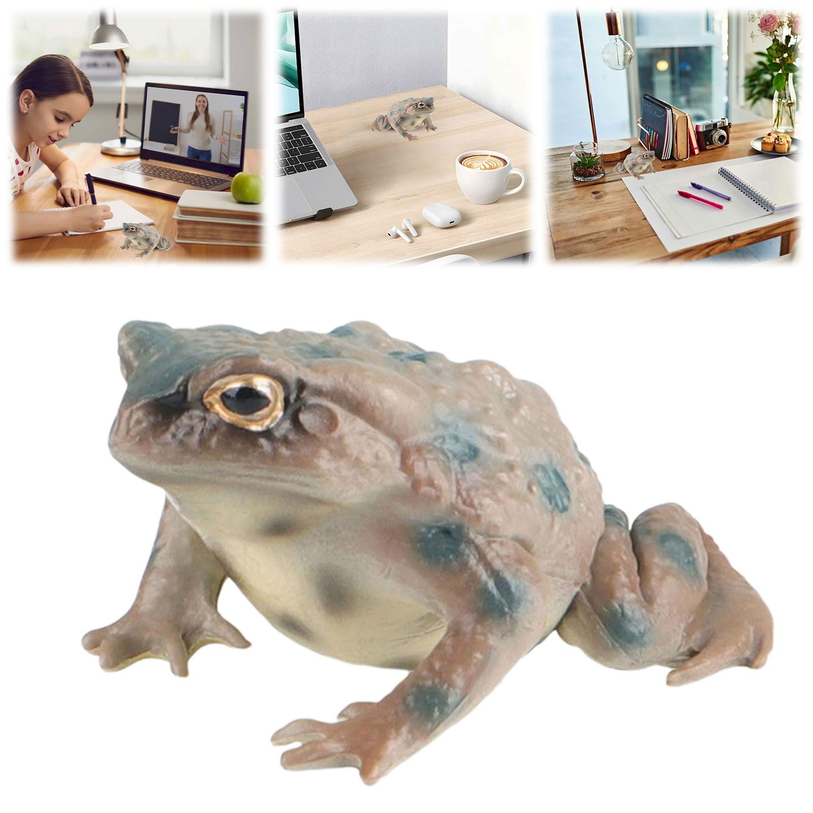 Desk Accessories Clearance! Realistic Solid Frog and Animal Figurines for Kids Educational ...