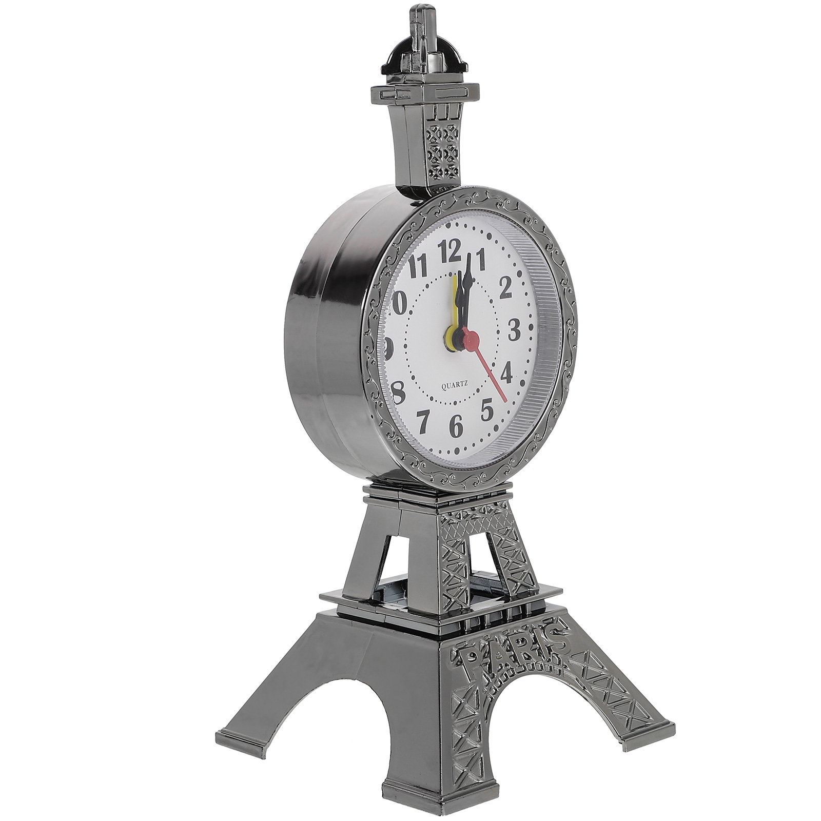 Desk Alarm Clock Eiffel Tower Bedside Clock Tabletop Vintage Style ...