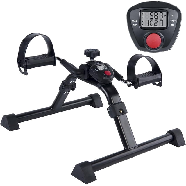 Desk Bike Pedal Exerciser with Electronic Display for Indoor Physical ...