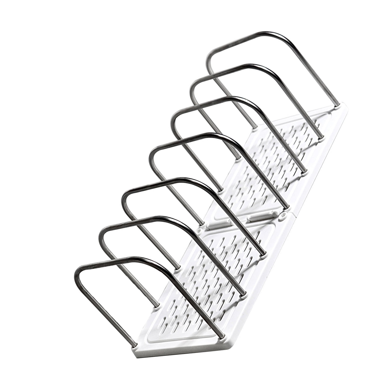 Desk Book File Organizers Metal Wire Book End with 6 Compartments File ...