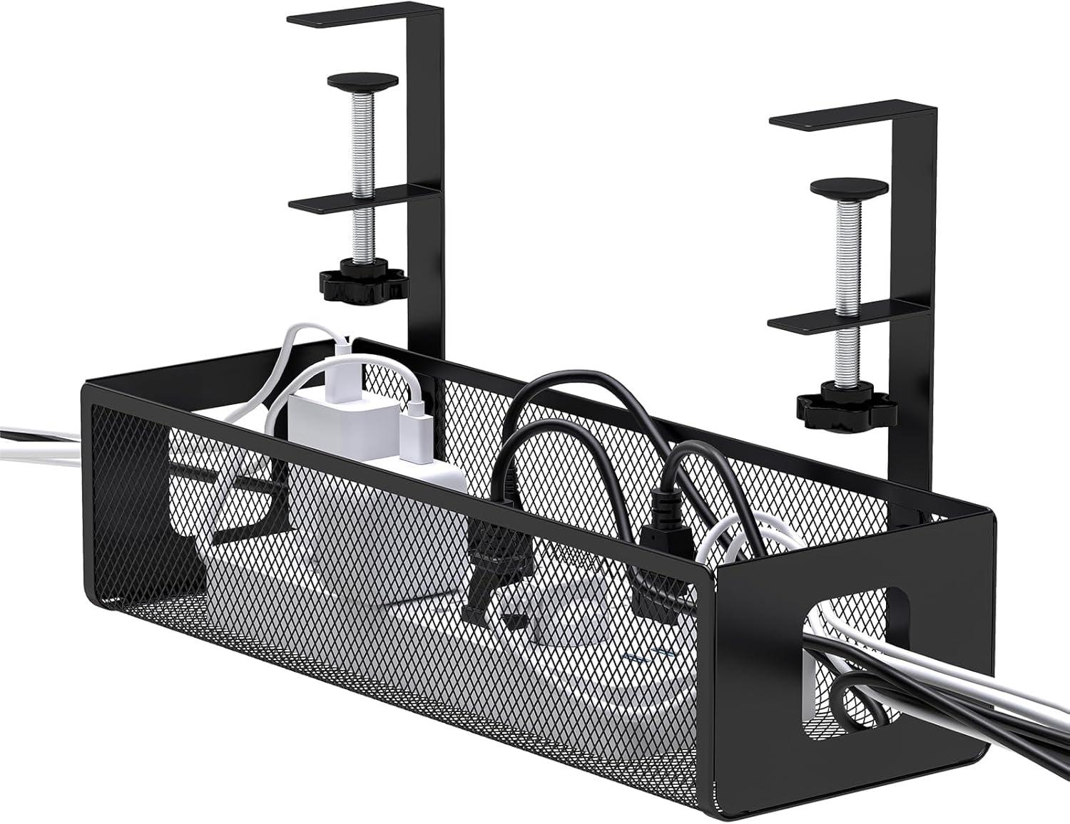 Under Desk Cable Management Tray - Cable Management Tray No Drill with ...