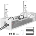 Under Desk Cable Management Tray White, Cable Management Under Desk No ...