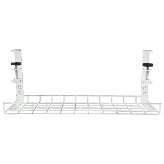 Desk Cable Organizer Clamp Mount Wire Storage White - Walmart.com