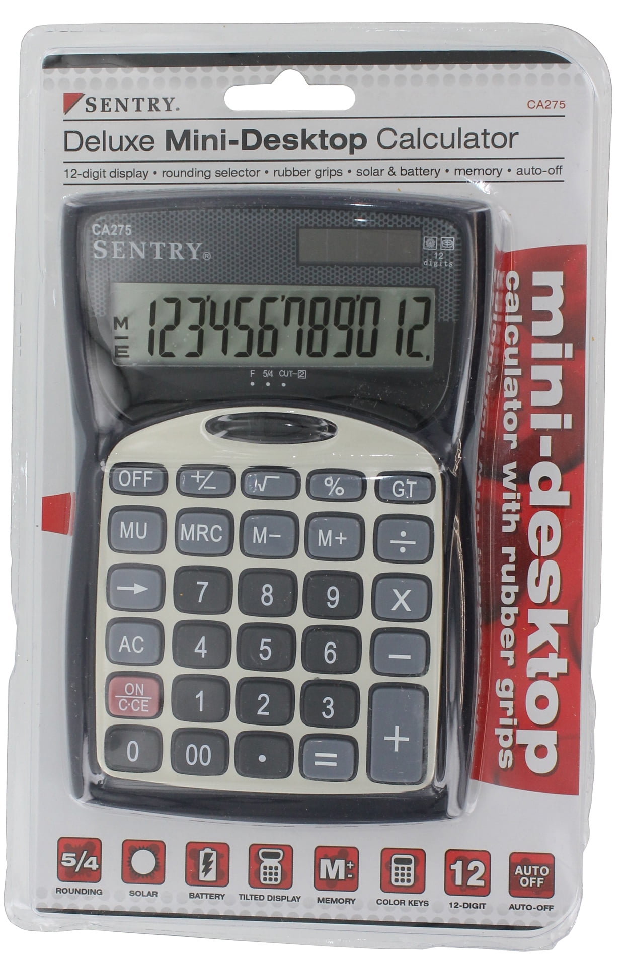 Sentry CAL-CA275 Deluxe Mini Desktop Calculator - Walmart.com