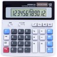 Desk Calculator 12 Digit Extra Large LCD Display, Dual Solar Power and ...