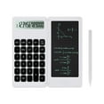 Desk Calculator, Desktop Small Calculator with Writing Notepad, Basic 4 ...