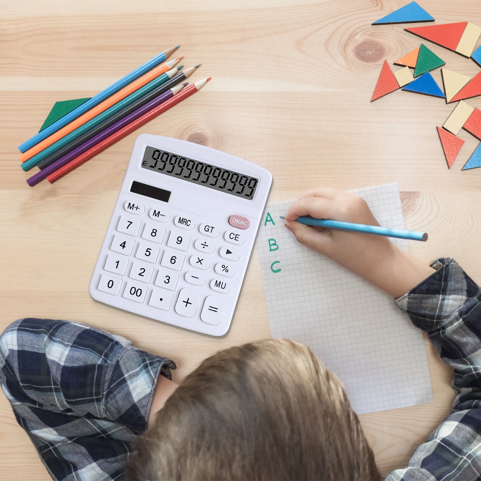 Desk Calculators with Big Buttons and Large Display Calculators 12 Digit Large Desktop Desk ...