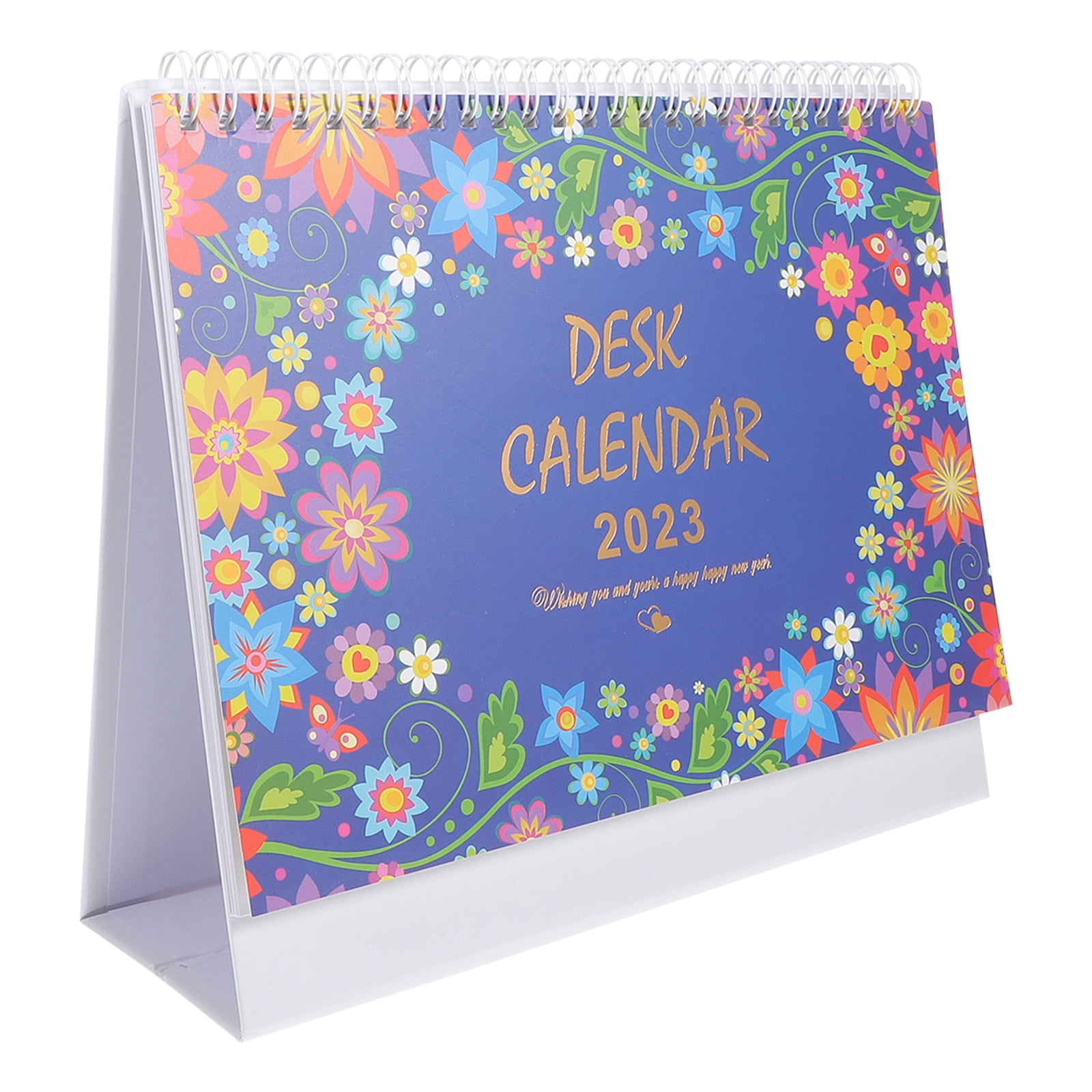 Guichaokj Desk Calendar 2023 Tabletop Calendar Standing Flipped Design ...
