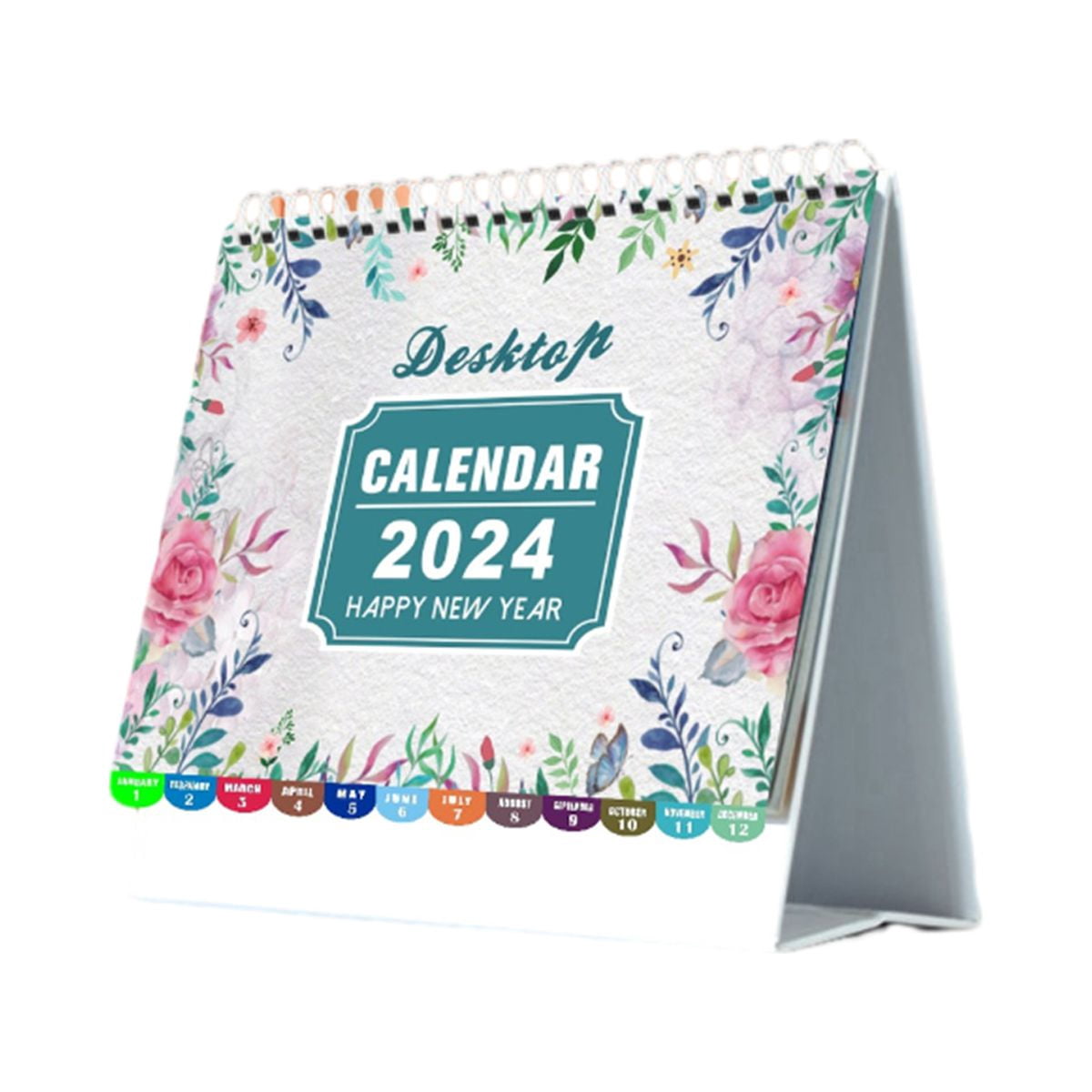 Desk Calendar 2024, Runs From January until Dec 2024, Standing Flip ...