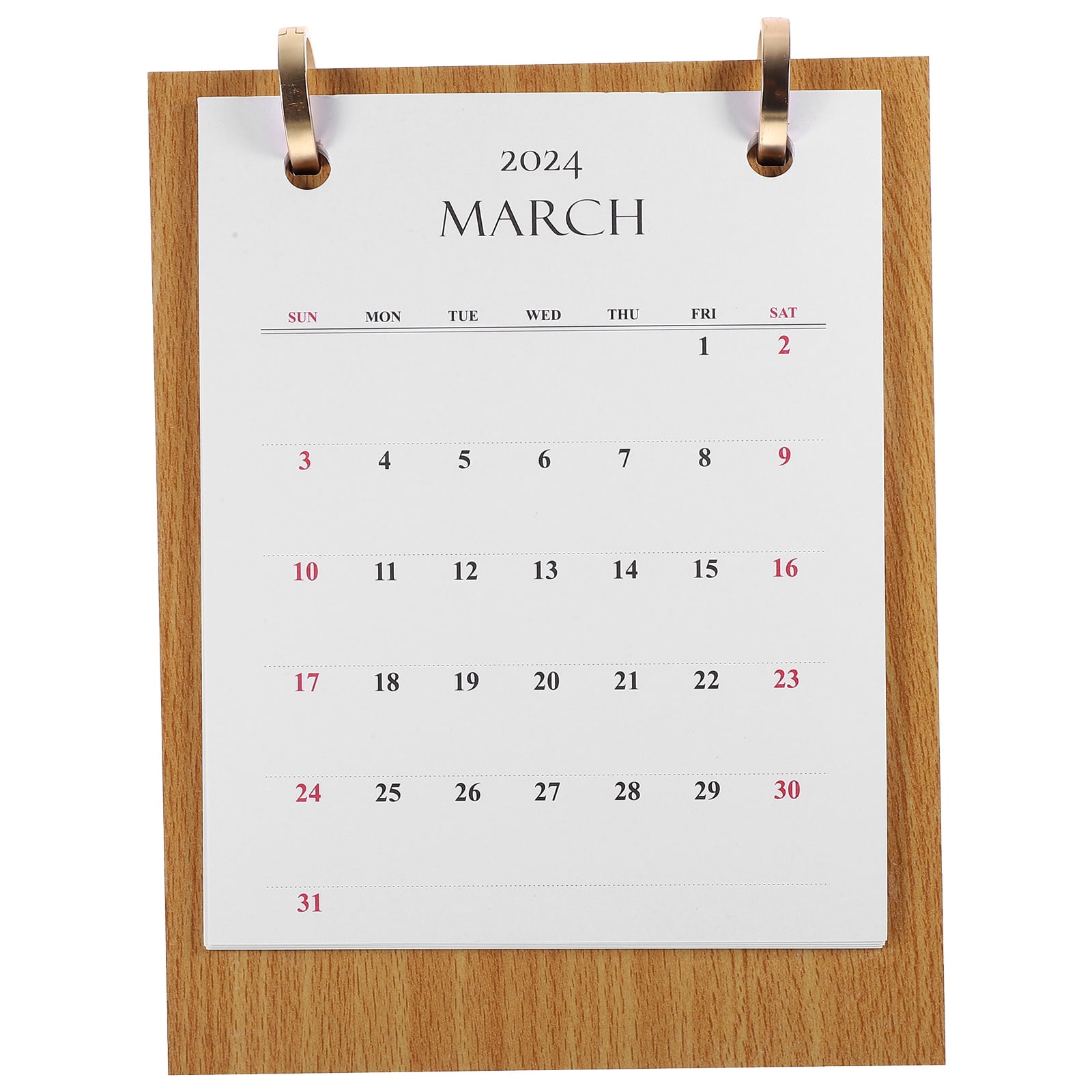 Desk Calendar 2024 Standing Flip Desktop Calendar Portable Calendar for ...