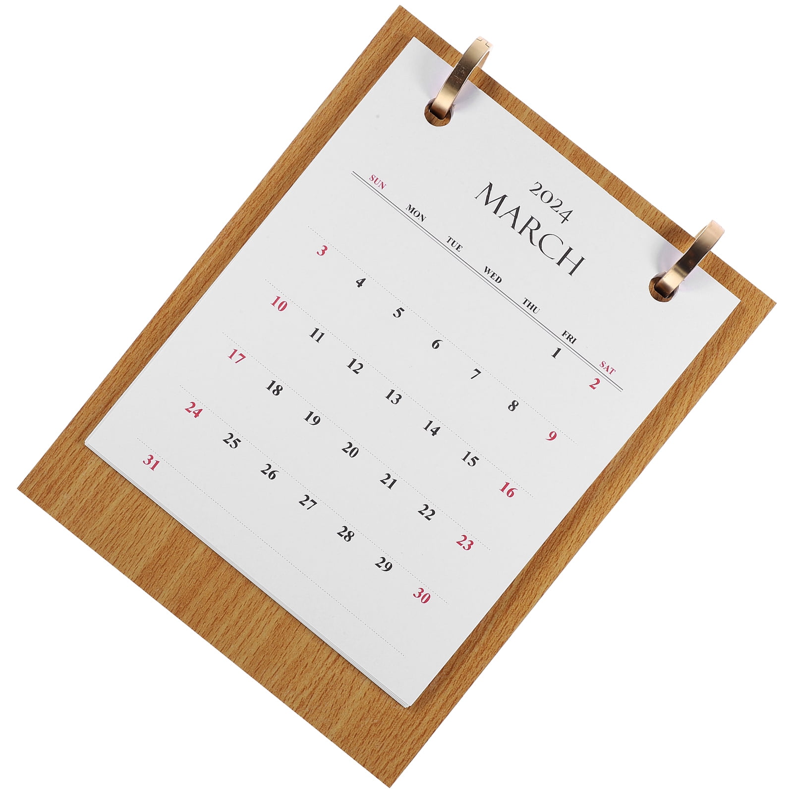 Desk Calendar 2024 Standing Flip Desktop Calendar Portable Calendar for ...