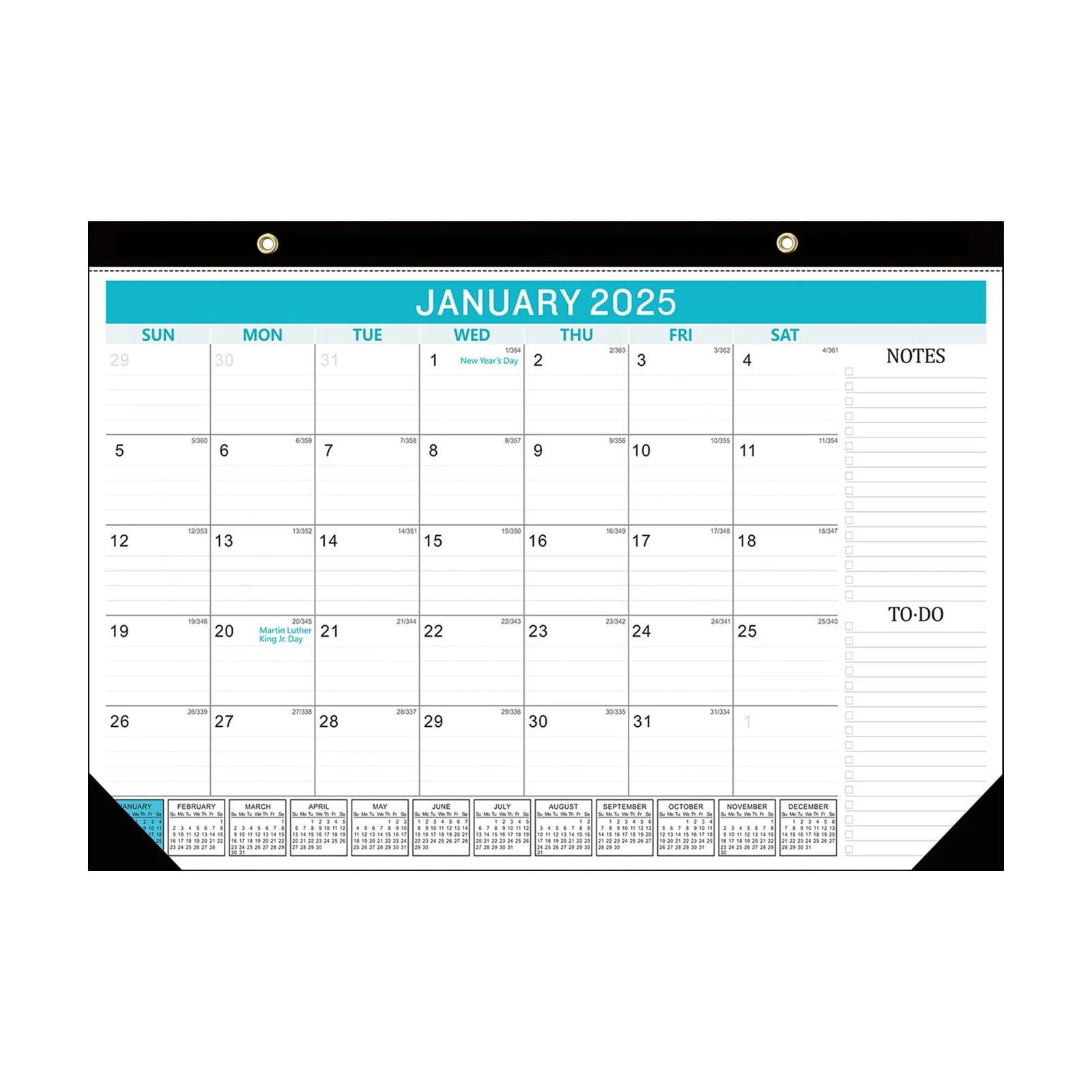 Desk Calendar 2025, 18 Months Desktop Calendar from JAN 2025 - JUN 2026 ...