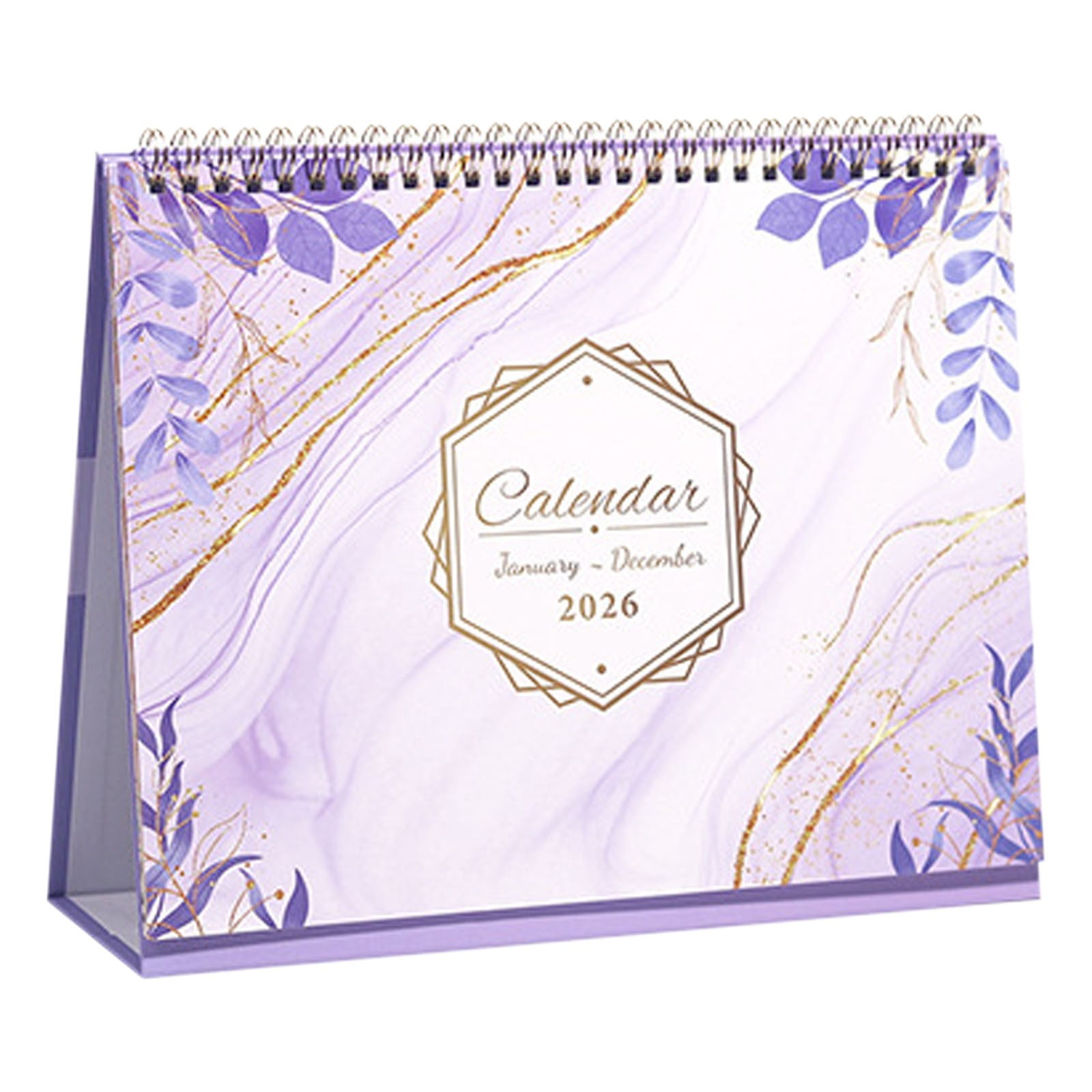 Desk Calendar 2025-2026, 18-Month Standing Flip Desktop Calendar with ...