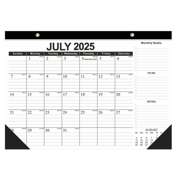 Desk Calendar 2025-2026, Lmueinov Wall Calendar Jan. 2025 - Jun. 2026 ...