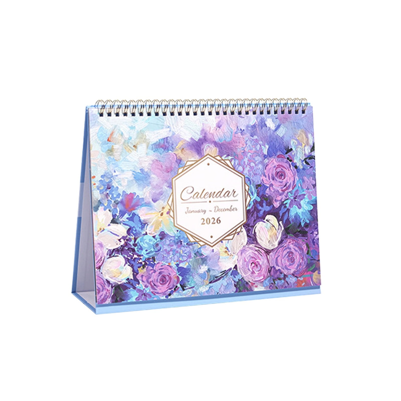 Desk Calendar 2026, 12 Months Standing Flip Calendar, Thick Paper ...