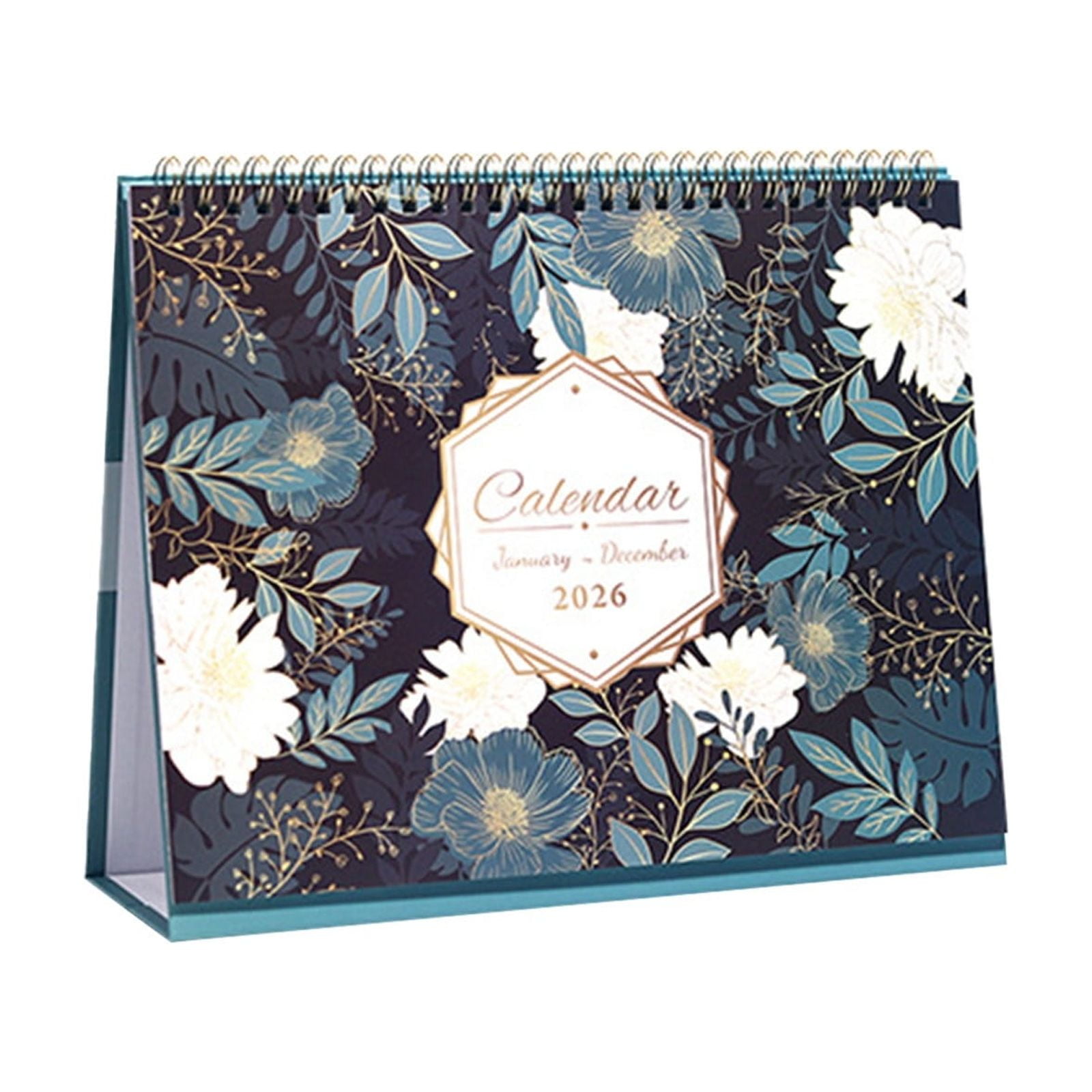 Desk Calendar 2026, 12 Months Standing Flip Calendar, Thick Paper ...