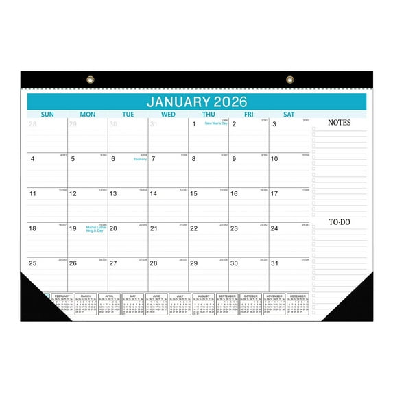 Desk Calendar 2026-2027 Monthly Planner with to Do List for Home Office ...