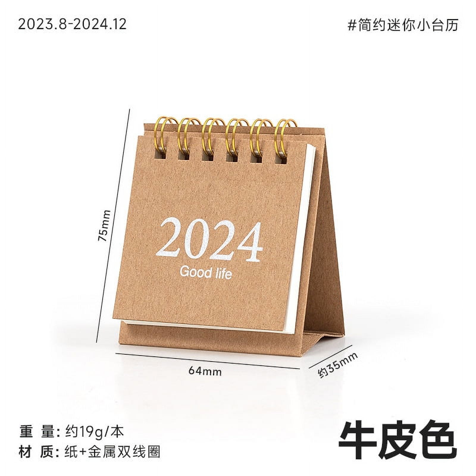 Desk Calendar Desktop Calendar Small Standing Calendar Schedule ...