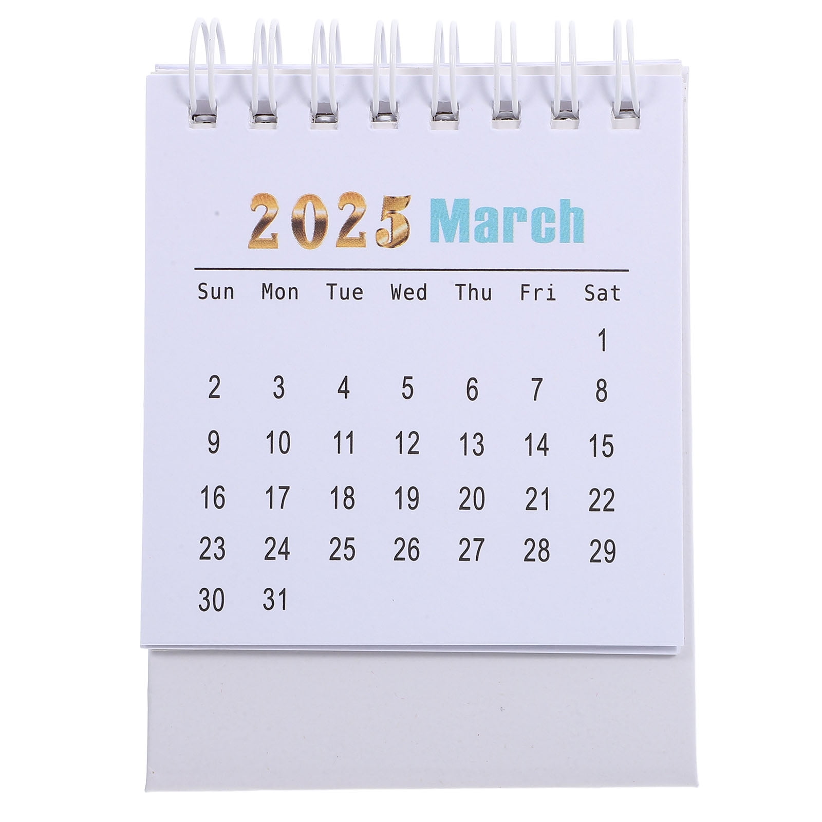 Desk Calendar Household Calendar Small Standing Calendar Stand up ...