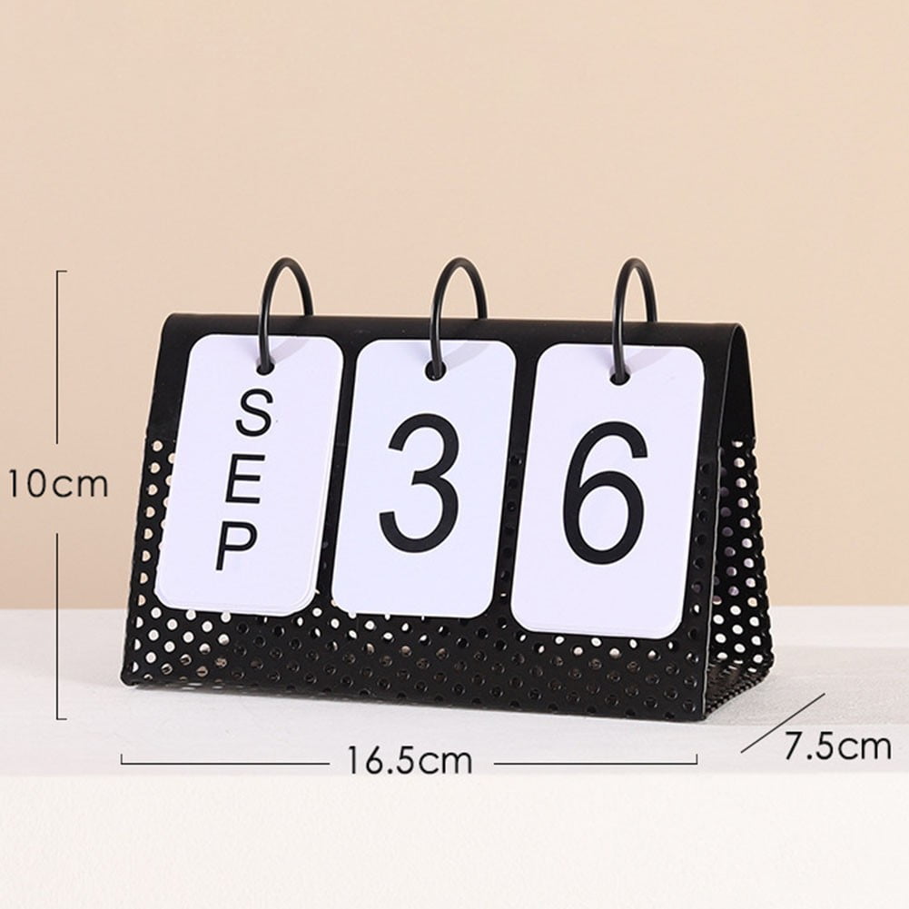 Desk Calendar Multi-purpose Page Turning Circle Binder Firmly Placed ...