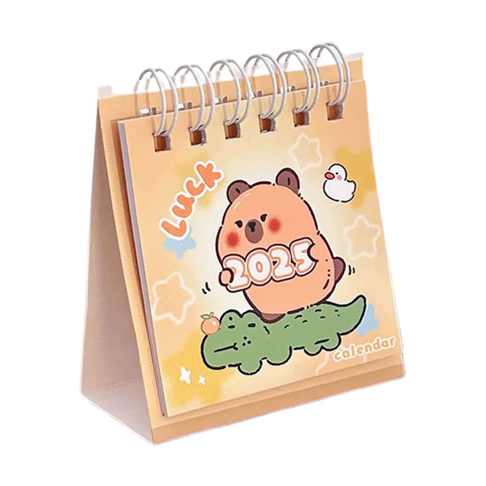 Desk Calendar with Cute Cartoon Patterns 2025 Mini Desk Calendar ...