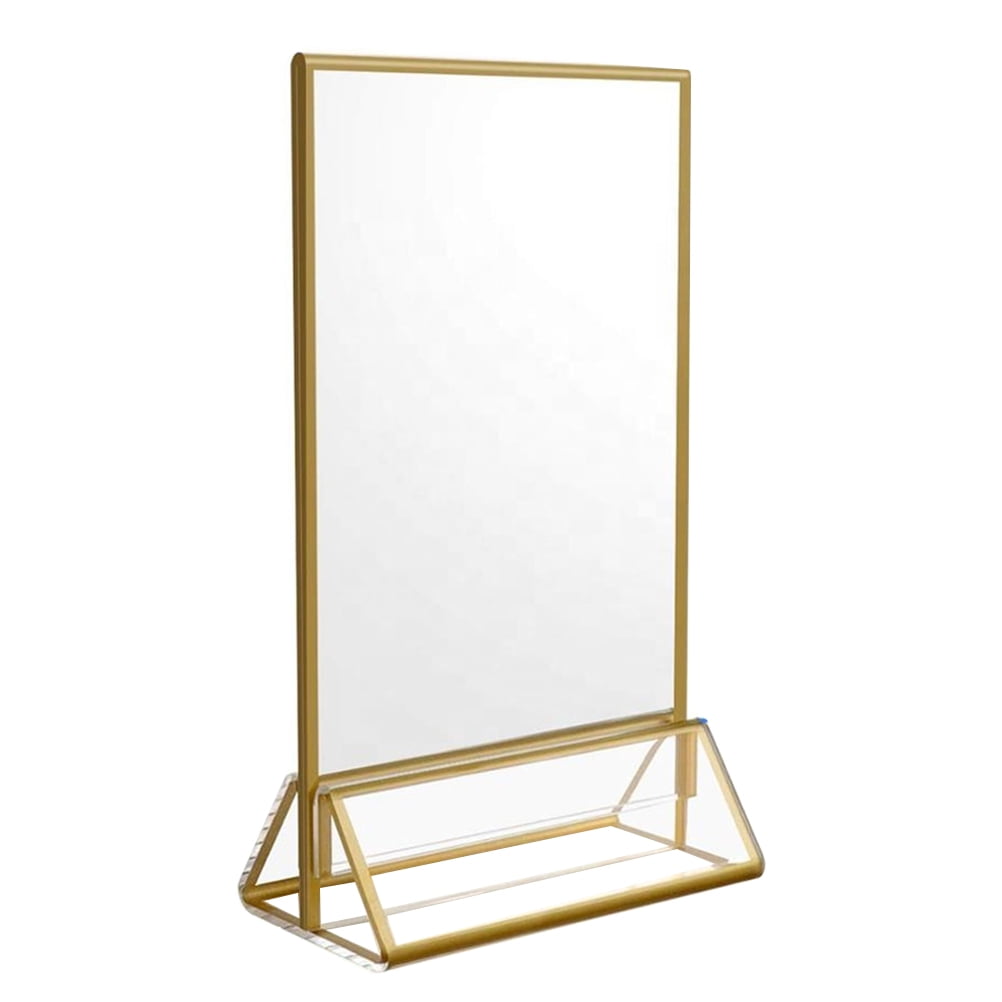 Desk Card Signs Clear Display Stand Menus Display Rack Photo Holder ...