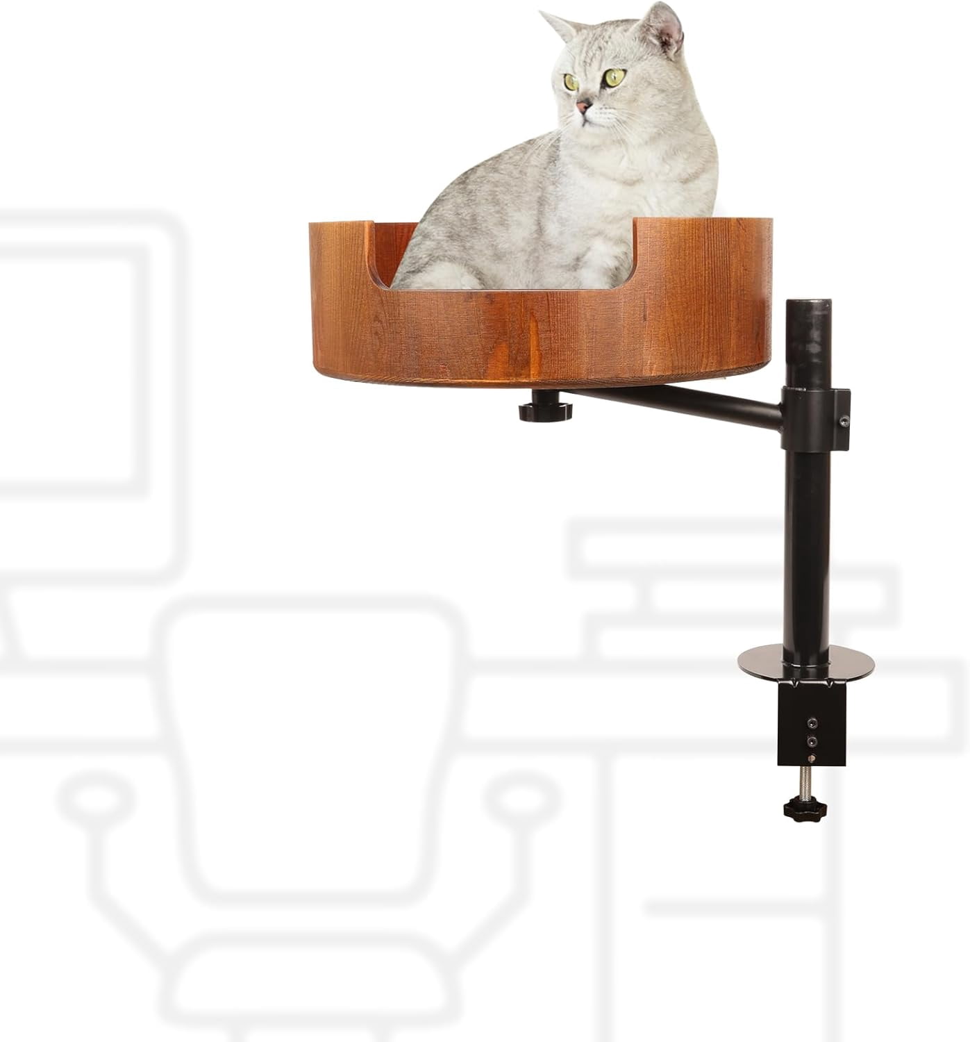 Desk Cat Bed - The Perfect cat bed for desk for Cats Ideal for Home ...