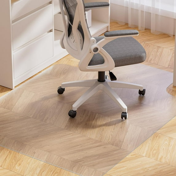 Desk Chair Mat for Hardwood Floor, 48"×36" Office PVC Computer Chair ...