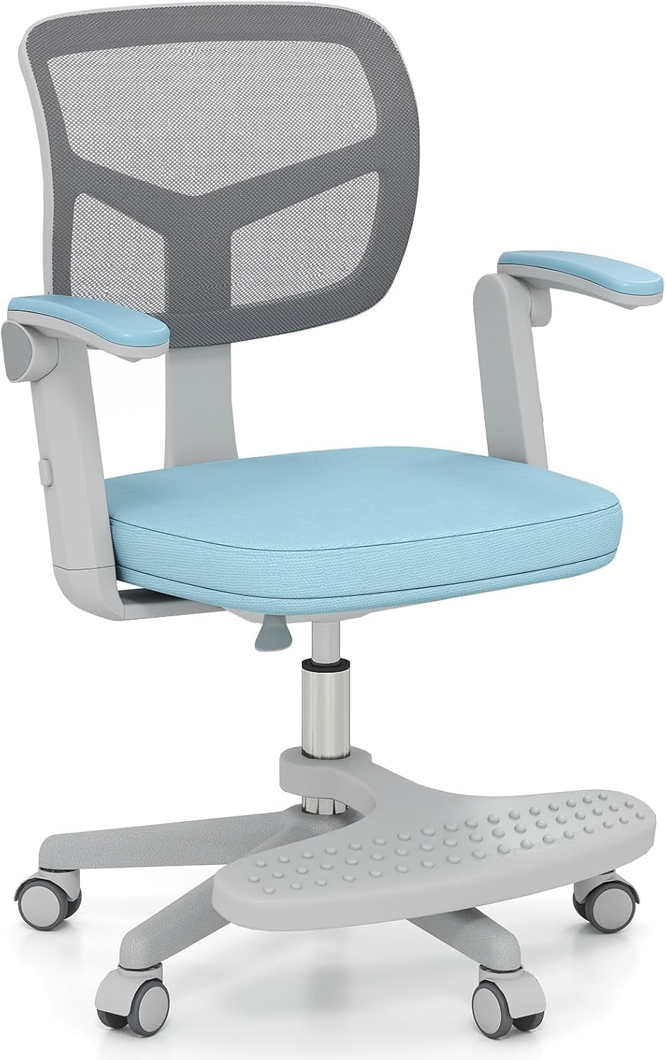 Desk Chair, Student Ergonomic Computer Chair with Wheels, Footrest ...