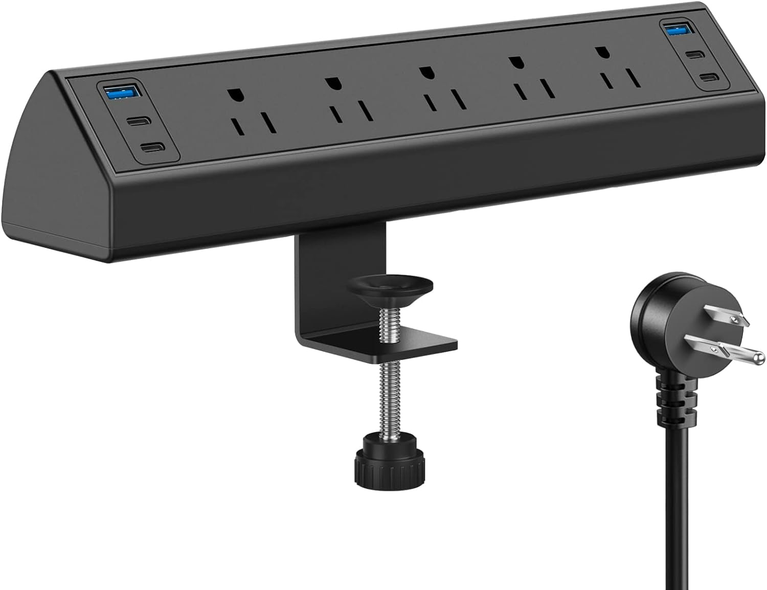 Desk Clamp Power Strip USB C,40W Total Fast Charging Station,4 PD 20W ...