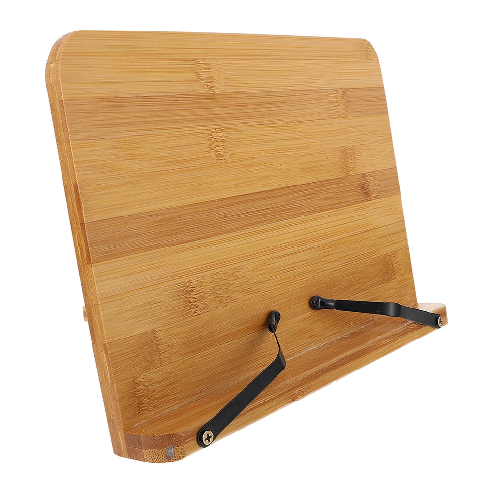 Desk Clip Bookshelf Household Reading Rack Music Score Holder Bamboo ...