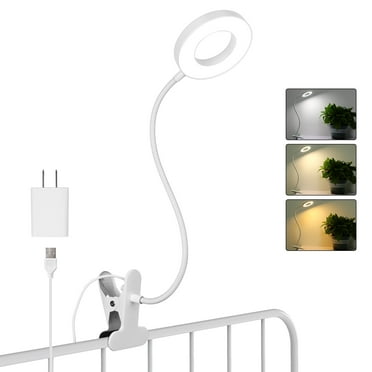 Desk Lamp, Dorm Room Essential Clip on Light Wall-Mounted, 3 Color ...