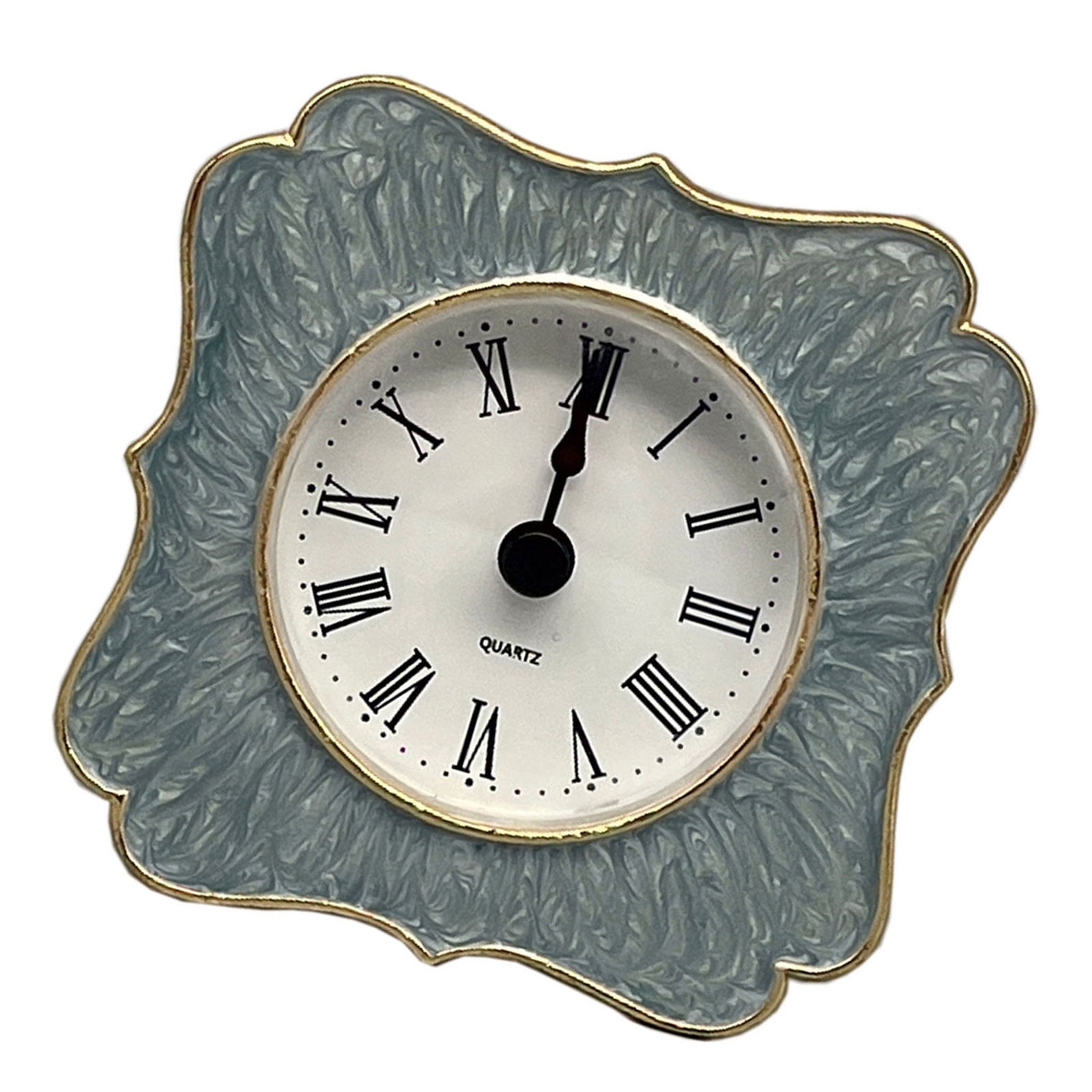 Desk Clock Vintage European Type Color Painted Table Clock, Quiet ...