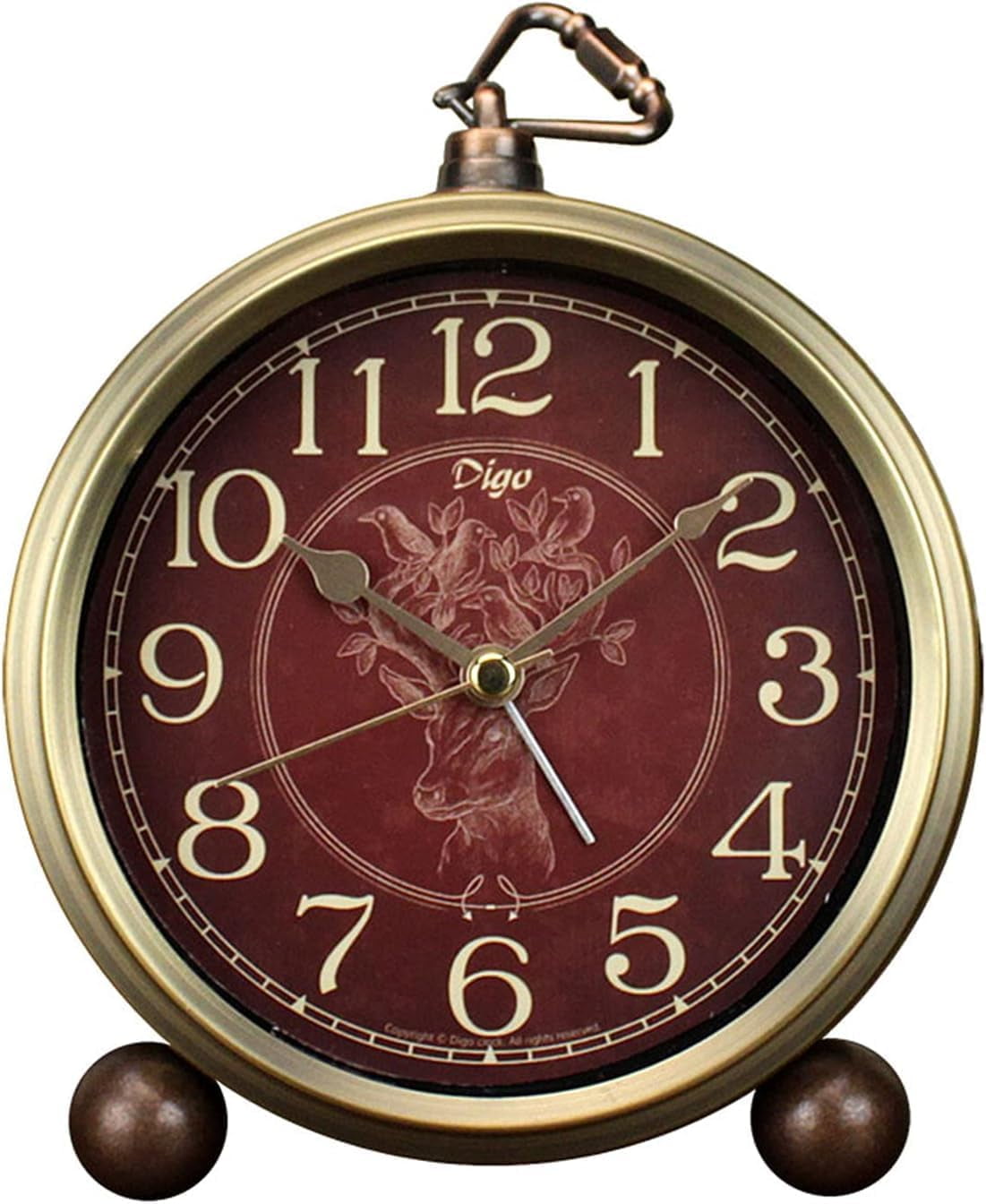Desk Clocks, Small Table Alarm Clocks for Shelf Bedroom Office,Vintage ...
