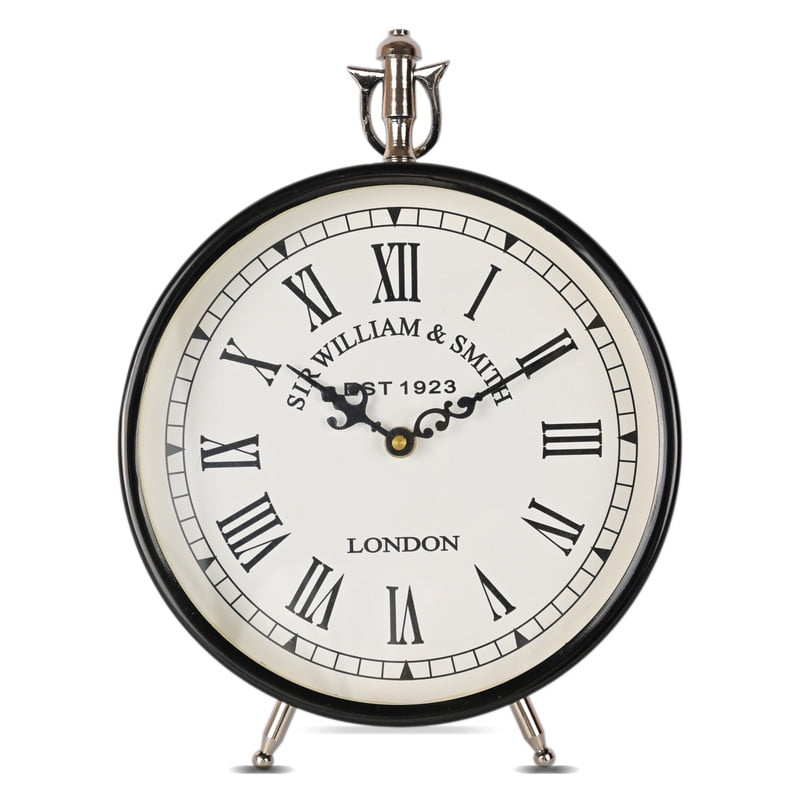 Desk Clocks for Table Decor,Retro Mantel Clock Battery Operated for ...