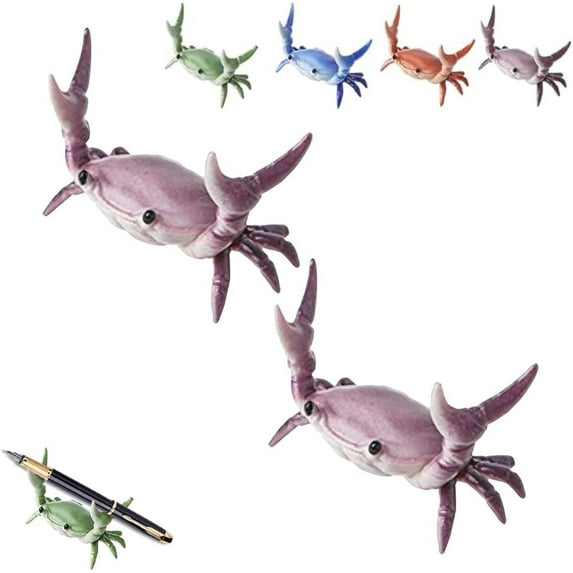 Desk Crab Pen Holder, Crab Pencil Holder, Realistic Creative Penholders ...
