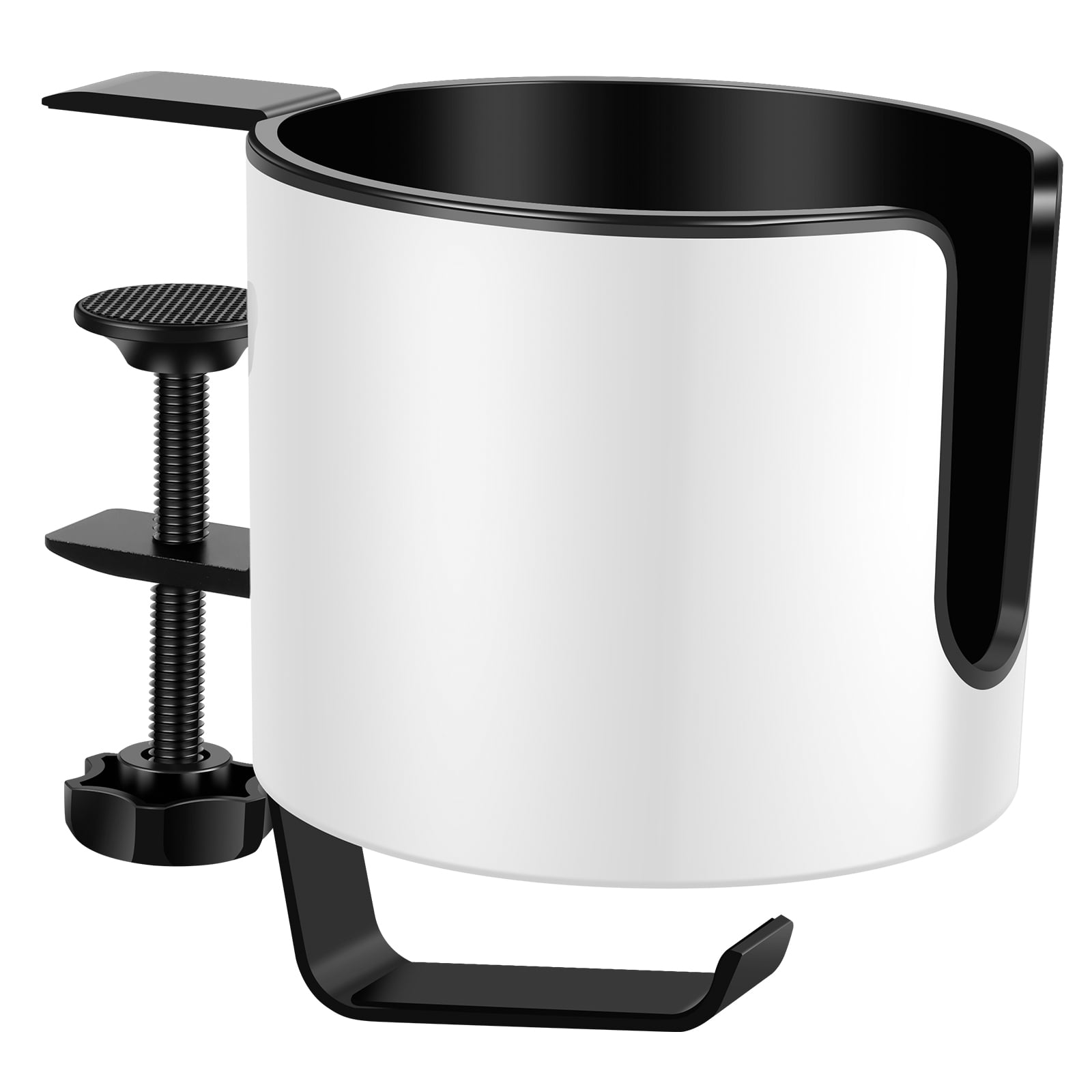 Desk Cup Holder 2 in 1 Table Cup Holder with Headphone Hanger Anti ...