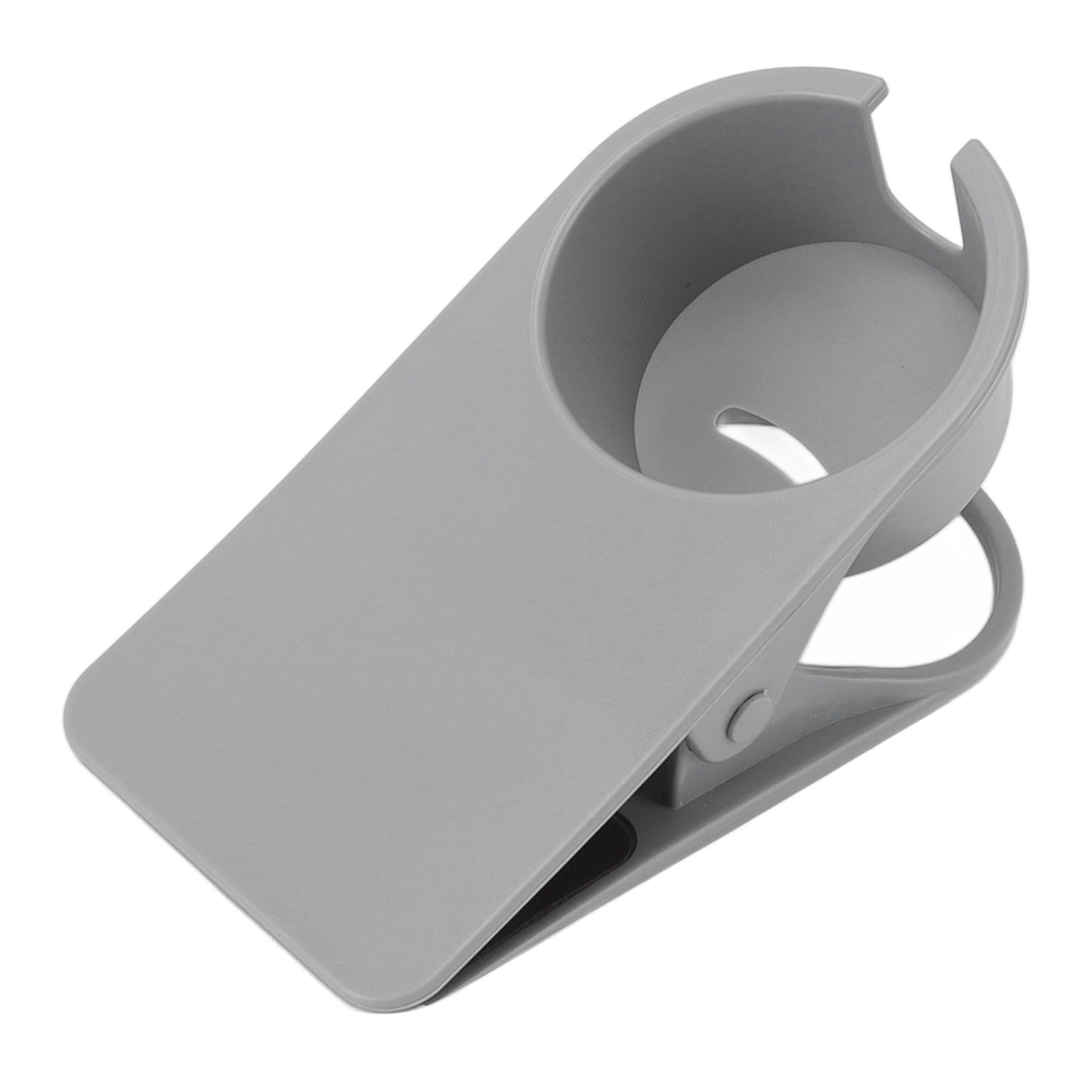 Desk Cup Holder, Plastic Grey, Adjustable Clamp for Glass Mug Bottle ...