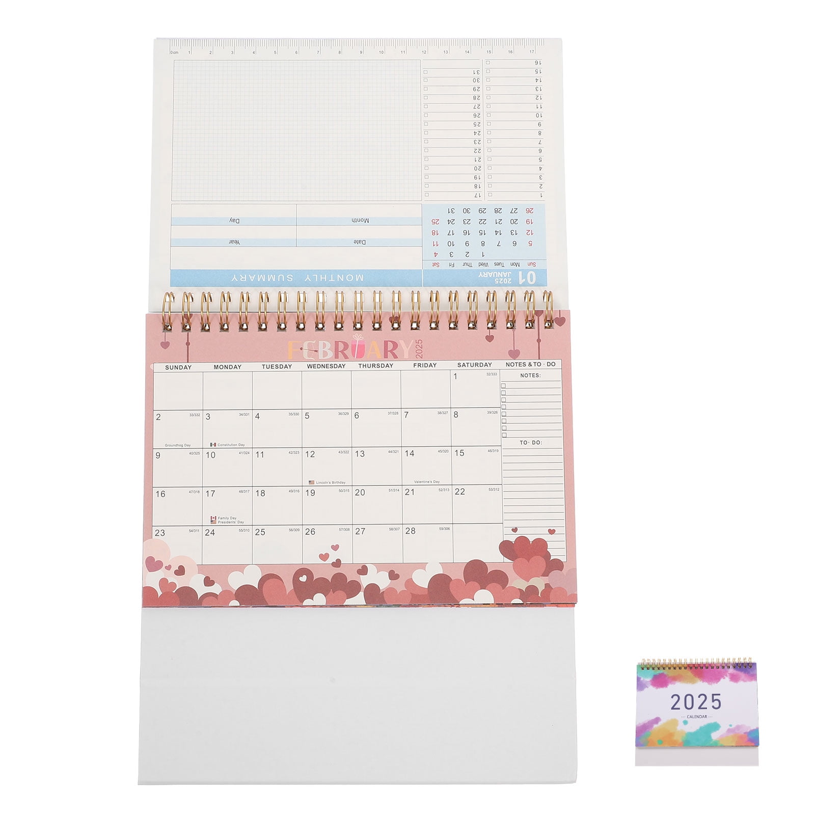 Desk Decor Aesthetic Paper Flip Calendar Rectangular Seeder Office ...