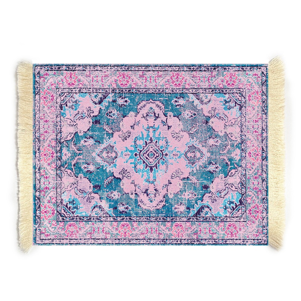 Desk Decor Boho Retro Pattern Keyboard Mat Rug Style Mouse Pad Carpet ...