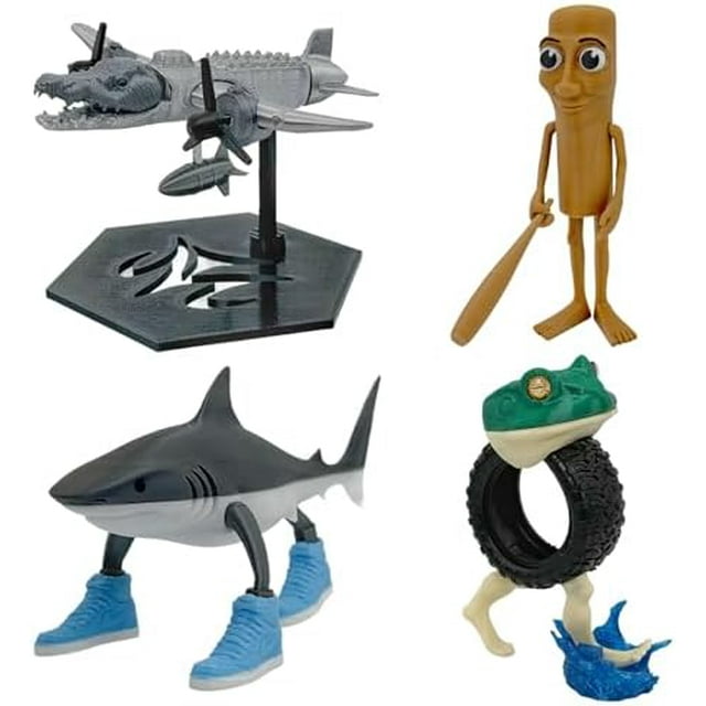 Desk Decor, Shark Meme Figure, Tung Tung Tung Sahur Brainrot, Shark in ...