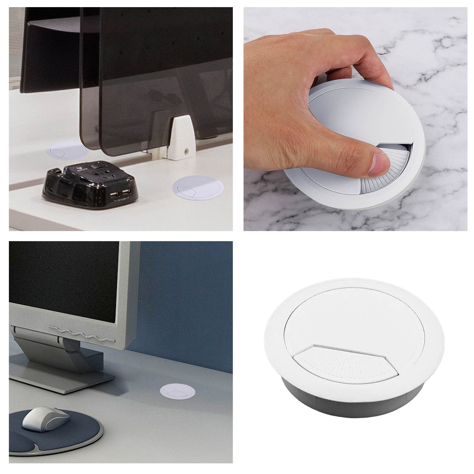 Desk Diameter 60 Mm White Passage Table For Workplace,Home Essentials ...