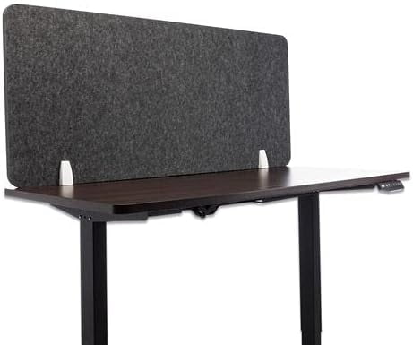 Desk Divider Privacy Panel Sound Reducing Office Partition Ash - 24 x ...