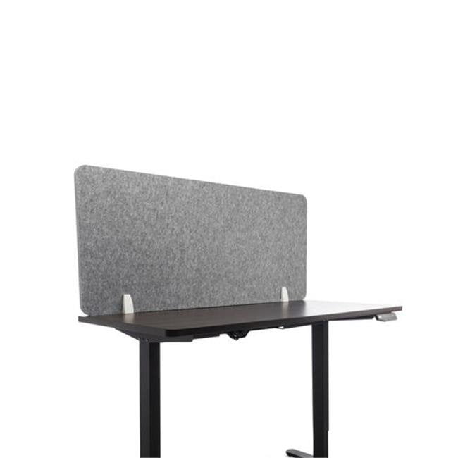 Desk Divider Privacy Panel Sound Reducing Office Partition, Gray - 24 x ...