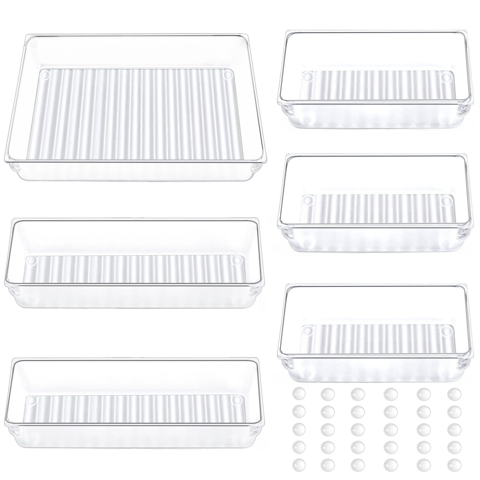 Desk Drawer Organiser Trays, Plastic Storage Boxes, Divider Makeup ...