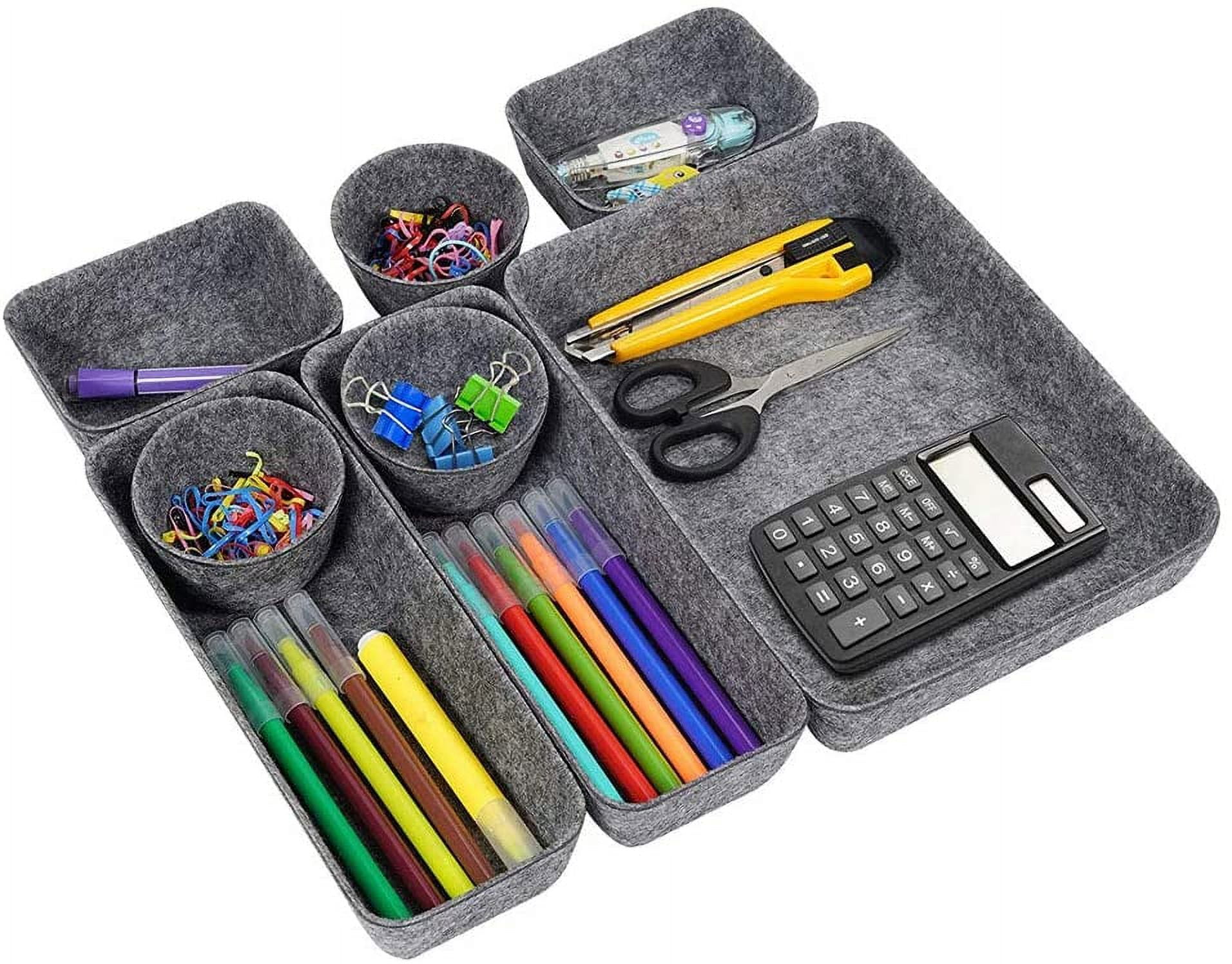 Desk Drawer Organizer, Filing System Made of Felt, Drawer Organizer ...