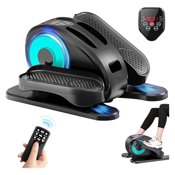 Under Desk Elliptical, Electric Foot Pedal Exerciser - Compact Portable ...
